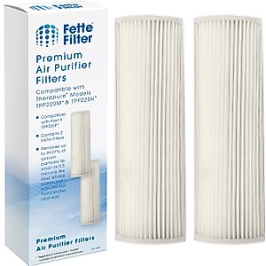 Fette Filter - True HEPA replacement Filters Compatible with Therapure TPP220F TPP220M TPP220H,TPP220 Air Purifiers with 4-Stage Filtration High-efficiency Activated Carbon Pack of 2