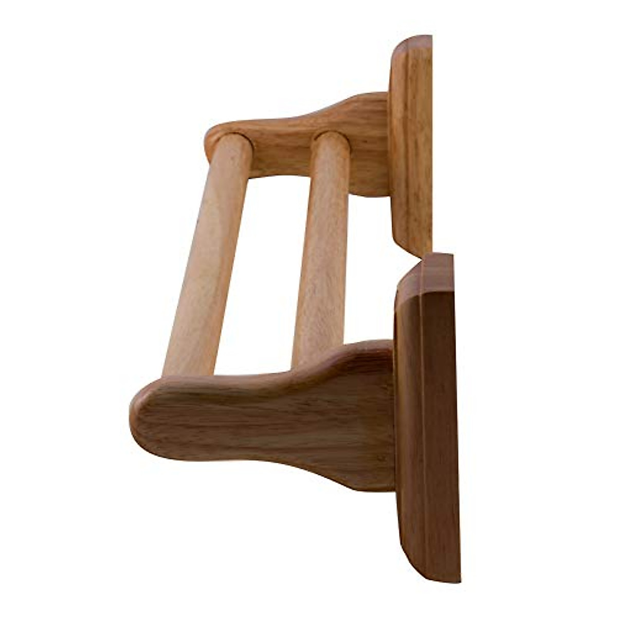 ALFI brand AB5505 24" Double Rack Wooden Towel Bar Bathroom Accessory, Natural Wood