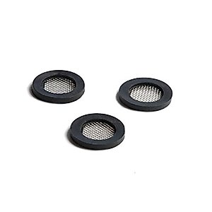 Shower Head Gasket - Rubber Washer - Creates A Seal to Prevent Leakage - with Wire Mesh Middle, 3/4 inch (3 Pack) by Barclays Buys