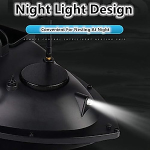 RC Fishing Bait Boat, GPS Positioning Automatic Return, Three Warehouse Bait Boat, Double-Engine Remote Control Fishing Boat Fishing Tool,Black,GPS 12000MAH