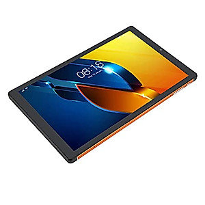 Tablet PC, 8800mAh Battery Kids Tablet 1960x1080 for Android12 Dual Cameras 100240V Orange for Work (US Plug)