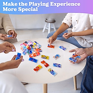 LET'S RESIN Resin Molds, Double 6 Domino Resin Molds 28 Cavities Domino Molds for Resin Casting Standard Size, Silicone Dominos Mold for Epoxy, Clay, Keychain & Jewelry,Glossy & Durable