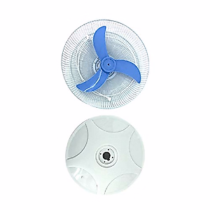 Cowin Solar Fan System - Solar Energy Fan (16’’ Blade), LED Light, 15W Solar Panel, USB Port, Comes with Outlet Converter