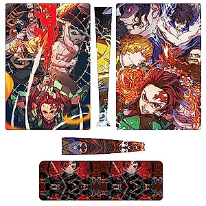 Skins for PS5 Digital Edition Stickers,Playstation 5 Console and Controller Vinyl Anime Cover,Compatible with Playstation 5
