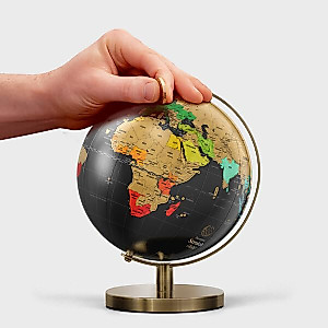 Luckies Of London World Globe Scratch Map | Scratch Off World Map | Interactive Map Of The World | Globe Decor & Travel Decor | Travel Map | Travel Gifts For Women & Travel Gifts For Men | Large Globe