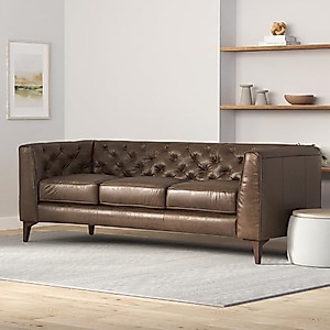POLY & BARK Essex Furniture, 89 inches, Cocoa Brown