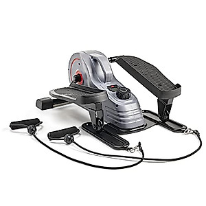 Sunny Health & Fitness Portable Stand Up Elliptical with Resistance Bands - SF-E320051