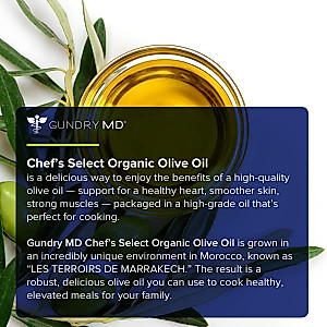 Gundry MD® Chef's Select Organic Extra Virgin Olive Oil, First Cold Press
