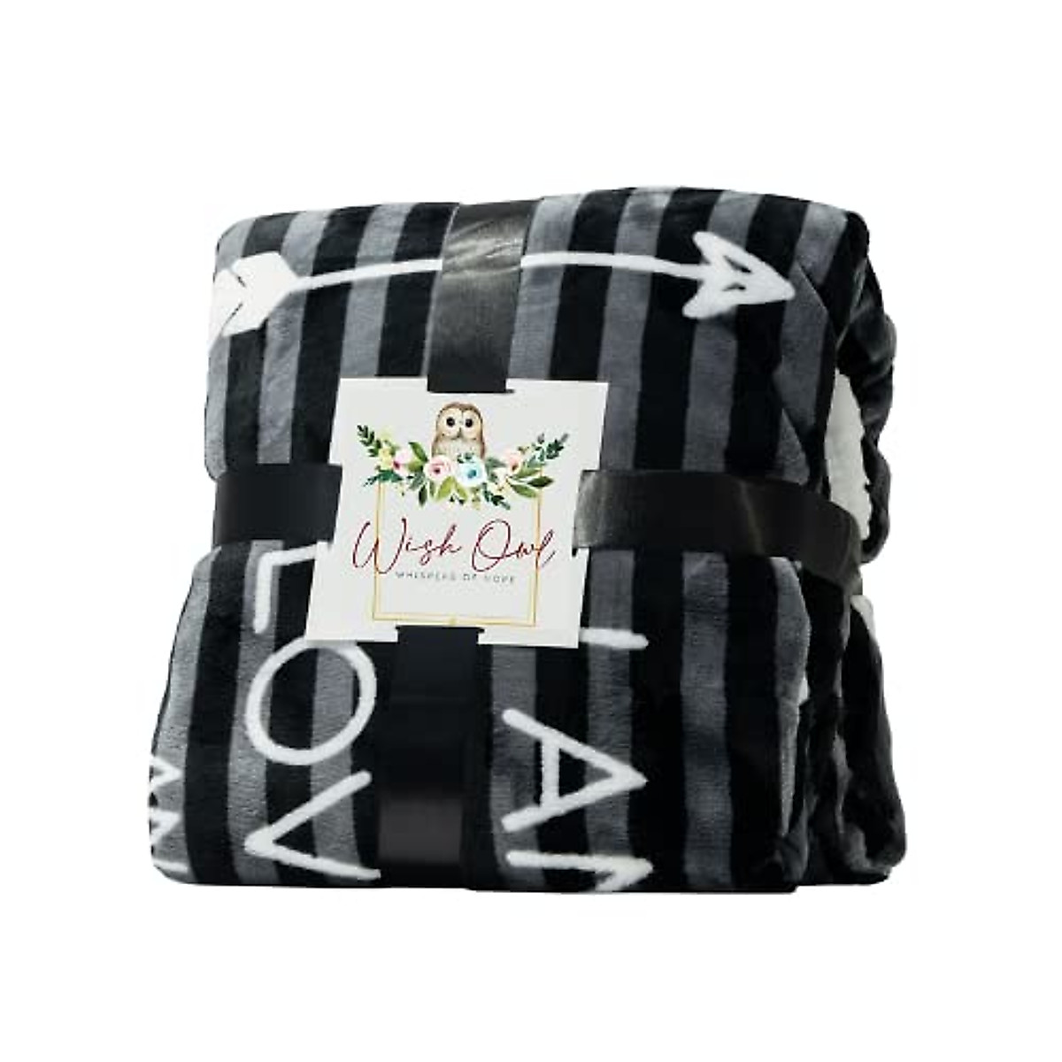 WiseOwell Wish OWL Overcomer Letterboard Healing Compassion Blanket | Get Well Soon Gifts for Men | Comfort Items for Chemo Patients | Inspirational Gifts for Women Cancer Gifts for Men