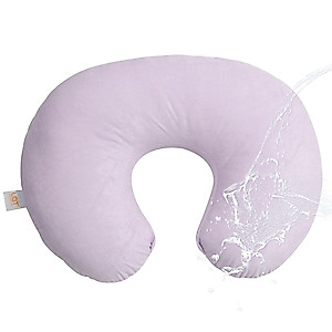 LAT Waterproof Nursing Pillow and Positioner, Breastfeeding Pillow for Mom,Newborn Infant Soft Cotton Feeding Cushion for Boys and Girls(Pink)