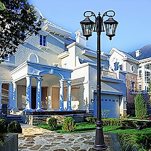 Enlylyog Fashion Simple Modern European Garden Landscape Lamp, Outdoor High Pole Street Lamp, Home Villa Garden Lawn Lamp,Hotel Outdoor Garden Lamp