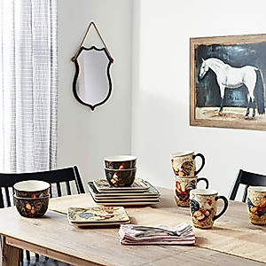 Certified International Gilded Rooster Dinnerware.Tabletop, One Size, Multicolor