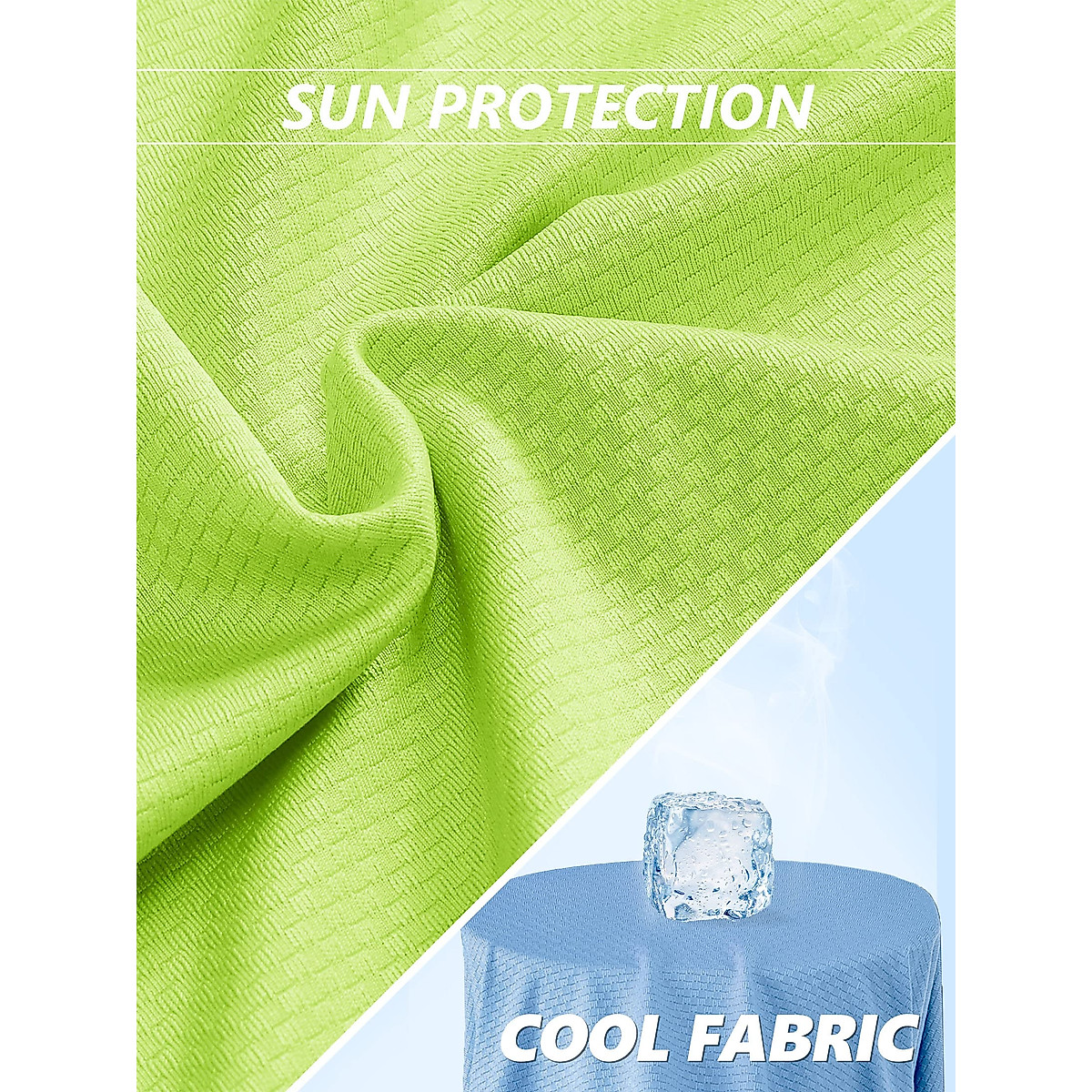 TACVASEN SPF Jackets for Women with Pockets Sun Protection Traveling Rash Guard Hoodie Shirts, F-Green, L