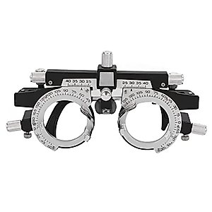 Tonsa Alloy Optometry Frame, Adjustable Trial Frame Optical Trial Lens Frame PD 48-80mm 360° Rotation Pure Titanium Optical Titanium Optic Trial Eye Optometry Lens Frame Test Optician