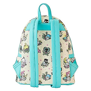 Loungefly Sanrio Hello Kitty Tattoo All Over Print Womens Double Strap Shoulder Bag Purse