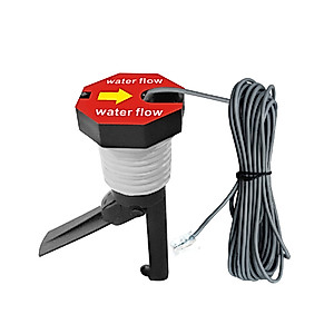 Flow Switch Compatible with Hayward Salt System, Upgrade Design, Built in Circle Gasket and Tape, 15 Feet Cable, Without Tee, BLUE WORKS