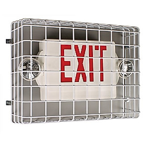 Safety Technology International, Inc. STI-9740 Exit Sign Damage Stopper, Protective Coated Steel Wire Guard