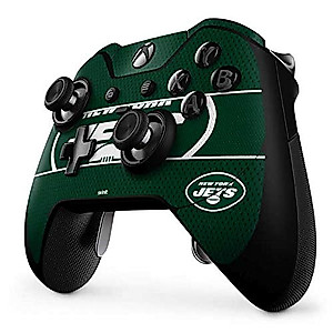 Skinit Decal Gaming Skin Compatible with Xbox One Elite Controller - Officially Licensed NFL New York Jets Zone Block Design