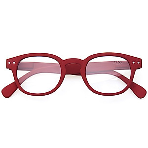 Kerecsen 5 Pack Reading Glasses for Women Men,Spring Hinges,Readers for Kids,Colorful Ladies Readers (5 Pack Mix Color, 3.50)