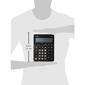 Casio GX12B-BK Large Display 12 Digit Basic Desk Calculator