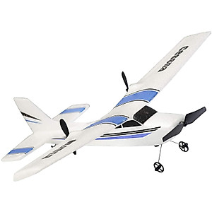 QT RC Plane 2.4Ghz 2 Channel Remote Control Airplane Ready to Fly,Durable EPP Foam RC Aircraft for Adults and Beginner, Easy & Ready to Fly, Great Gift Toy for Kids (Blue)