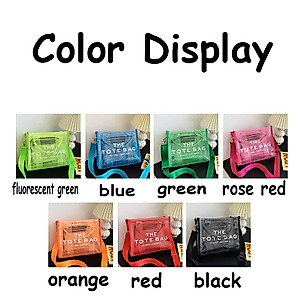 knzdvoy Mesh Tote Bag for Women, Large Satchel Tote Bag for Summer Beach Bags Fashion Clear Tote Bag Messenger Bag (10.6'' L X 8.3'' H X 4.1'' T,black)