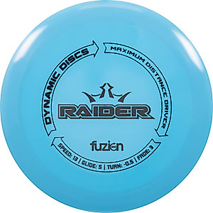 Dynamic Discs BioFuzion Raider Distance Driver Golf Disc [Colors May Vary] - 173-176g