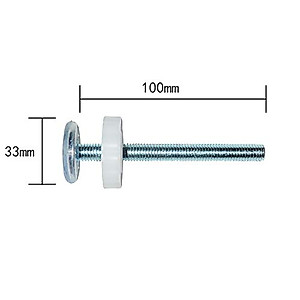 4 Pack Pressure Gates Threaded Spindle Rods M10 (10 mm),Baby Gates Accessory Screw Bolts Kit Fit for Baby and Pet Safety Gates Pressure Mounted Gates Guard