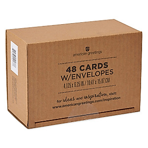 American Greetings Thank You Cards with Envelopes, Multi Color Balloons (48-Count)