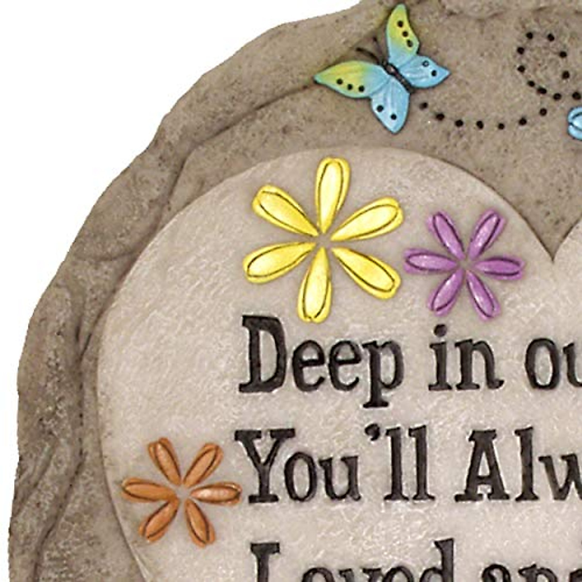 Spoontiques - Garden Décor - If Love Could Have Saved You Stepping Stone - Decorative Stone for Garden