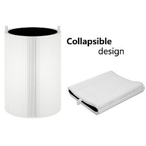 Blue Pure 411 Replacement Filter Compatible with Blueair Blue Pure 411, 411+, 411 Auto and Mini Air Purifiers, Particle and Activated Carbon, 2-Pack