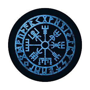Vegvisir viking compass rune protection symbol Celts Nordic PopSockets Swappable PopGrip