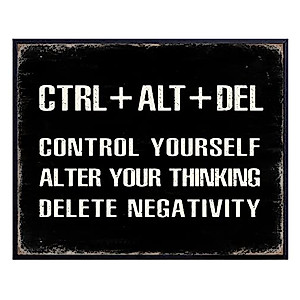 Inspirational Motivational Wall Art & Decor - Entrepreneur Positive Quotes Poster Prints 8x10 - Home Office - Classroom Decor - Success Sayings - Encouragement Gifts for Men, Women - Encouraging Motto