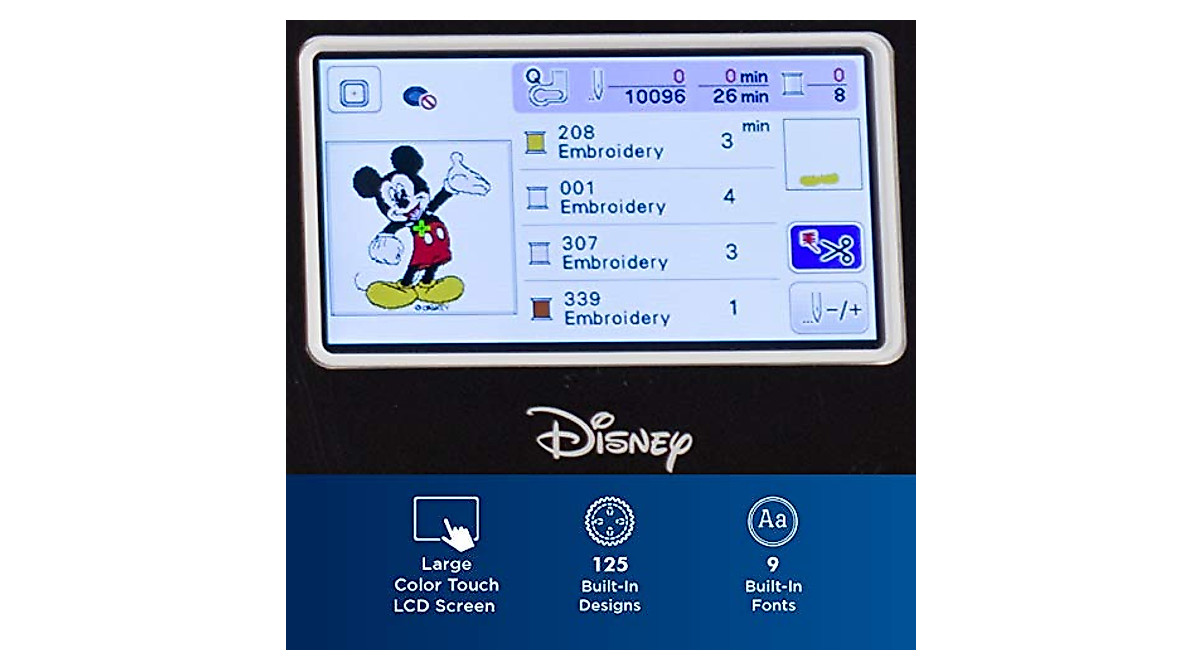 Brother Embroidery Machine PE550D with Disney Designs and 125 Built-in ...