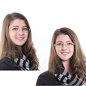 LifeArt 4 Pairs Reading Glasses, Blue Light Blocking Glasses, Computer Reading Glasses for Women and Men, Fashion Rectangle Eyewear Frame(4 Clear, 3.00 Magnification)