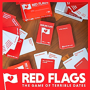 Skybound Entertainment Dark Red Flags : Expansion Deck for Card Game of Terrible Dates| Adult Party Game, 75 New Cards, 3-10 Players, Ages 17+