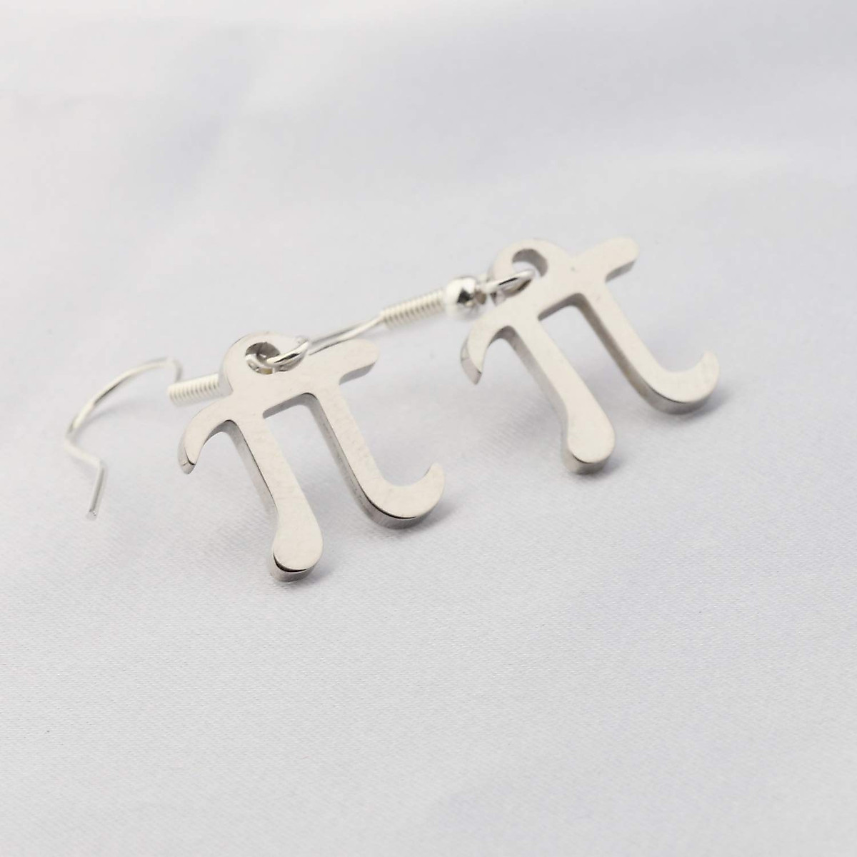 Unisex Pi Sign Earring Back to School Gift Science Jewelry (earring)