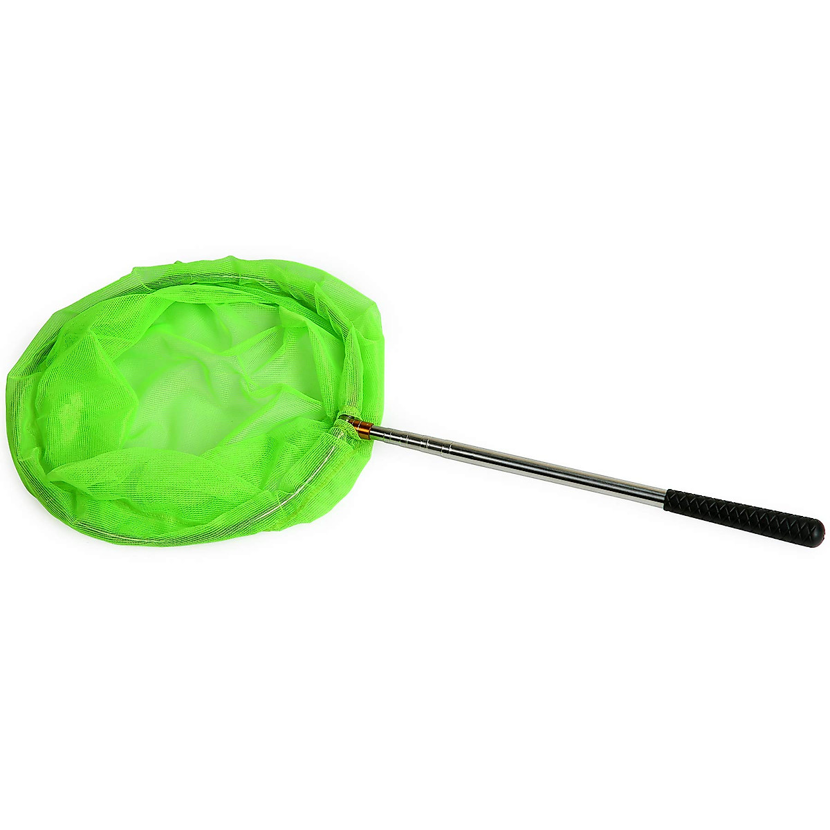 RESTCLOUD Bait Net and Fishing Landing Net with Telescoping Pole Handle Extends to 59 inches (Green)
