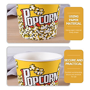 NOLITOY Popcorn Box 10pcs Popcorn Bucket Cardboard Child Pp Food Popcorn Holders