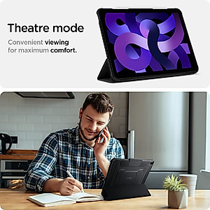 Spigen Rugged Armor Pro Case Compatible with iPad Air 6th M2 (2024) / 5th (2022) / 4th Generation (2020) 11 Inch and 10.9 Inch Case - Black