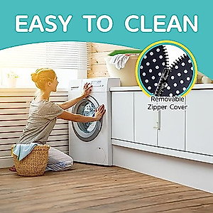 MOOITZ Toddler Bed, 3-in-1 Toddler Floor Bed: Portable, Foldable, and Travel-Friendly - Ideal Travel Bed for Toddlers and Kids, Navy Blue, 55x34 Inch