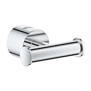 GROHE Atrio Robe Hook Starlight Chrome, 8.0 x 7.0 x 9.0 cm