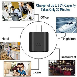 Samsung Super Fast Charger Type C 45W GaN Power USB C Charger PPS/PD Fast Charging Block & 6.6ft C Cable for Samsung Galaxy S23 Ultra/S23/S23+/S22/S22 Ultra/S22+/Note10/Note20/S20/S21/S10, S7/S8