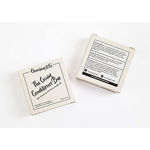 Cleansing & Co 2.11oz Hair Conditioner Bar For Nourishing Scalp and Hair - Hand Made, Zero Waste, Plastic Free, SLS Free, Natural Conditioner Bars for Body Care (Eco-Friendly Coconut Bar Conditioner)