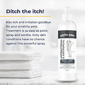 Smiling Paws Pets Advanced Chlorhexidine & Ketoconazole Spray for Cats & Dogs Spray 8oz