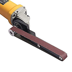 CALIDAKA Electric Belt Grinder Belt Sander Attachment Angle Grinder Modified Sand Belt Machine Pipe Belt Sander Polisher Belt Sanders Polisher Suitable for Model 100 Angle Grinder