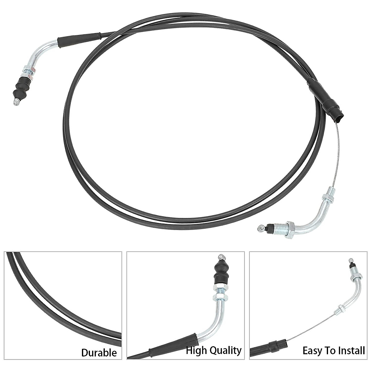 YOXUFA 78 inch Throttle Cable for GY6 50cc 80cc 90cc 110cc 125cc 150cc 139QMB 157QMJ Scooter Tao Tao VIP Future Champion Ice Bear Jonway Roketa Wildfire Vespa Buggy Moped ATV Go Kart Motorcycle Parts