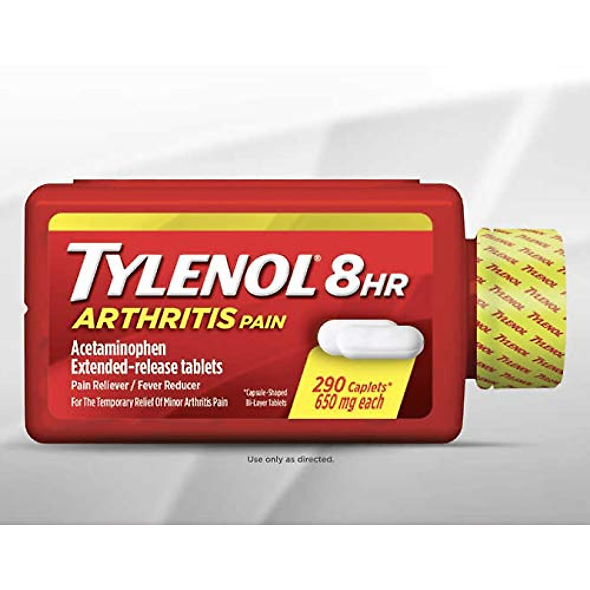 Tylenol Arthritis Pain - Acetaminophen Extended Release Pain Reliver - 290 Caplets 650 mg Each
