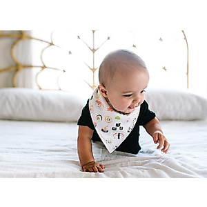 Copper Pearl Baby Bandana Drool Bibs for Drooling and Teething 4 Pack Gift Set “Baja