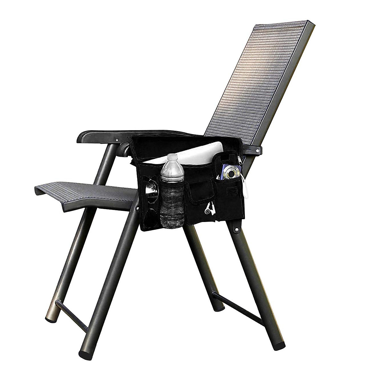 Ylucky Chair Armrest Organize Bag Outdoor Beach Chair Organizer Seat Hanging Storage Pouch Multi Pockets Armrest Beside Caddy Shoulder Bag